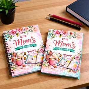 2026 Mom’s Planner | Family Schedule, Meal Planning & Expense Tracker ...