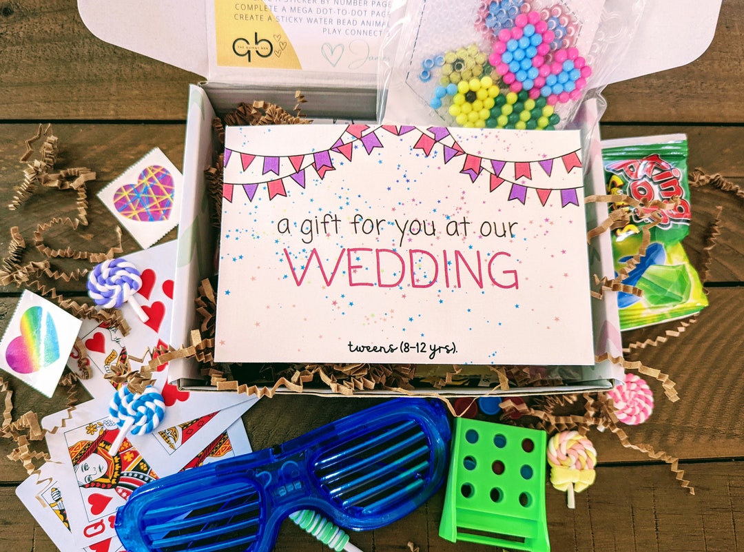 Wedding Day Busy Box for Tweens (8-13 Years); Bridesmaid Groomsmen Gift ...