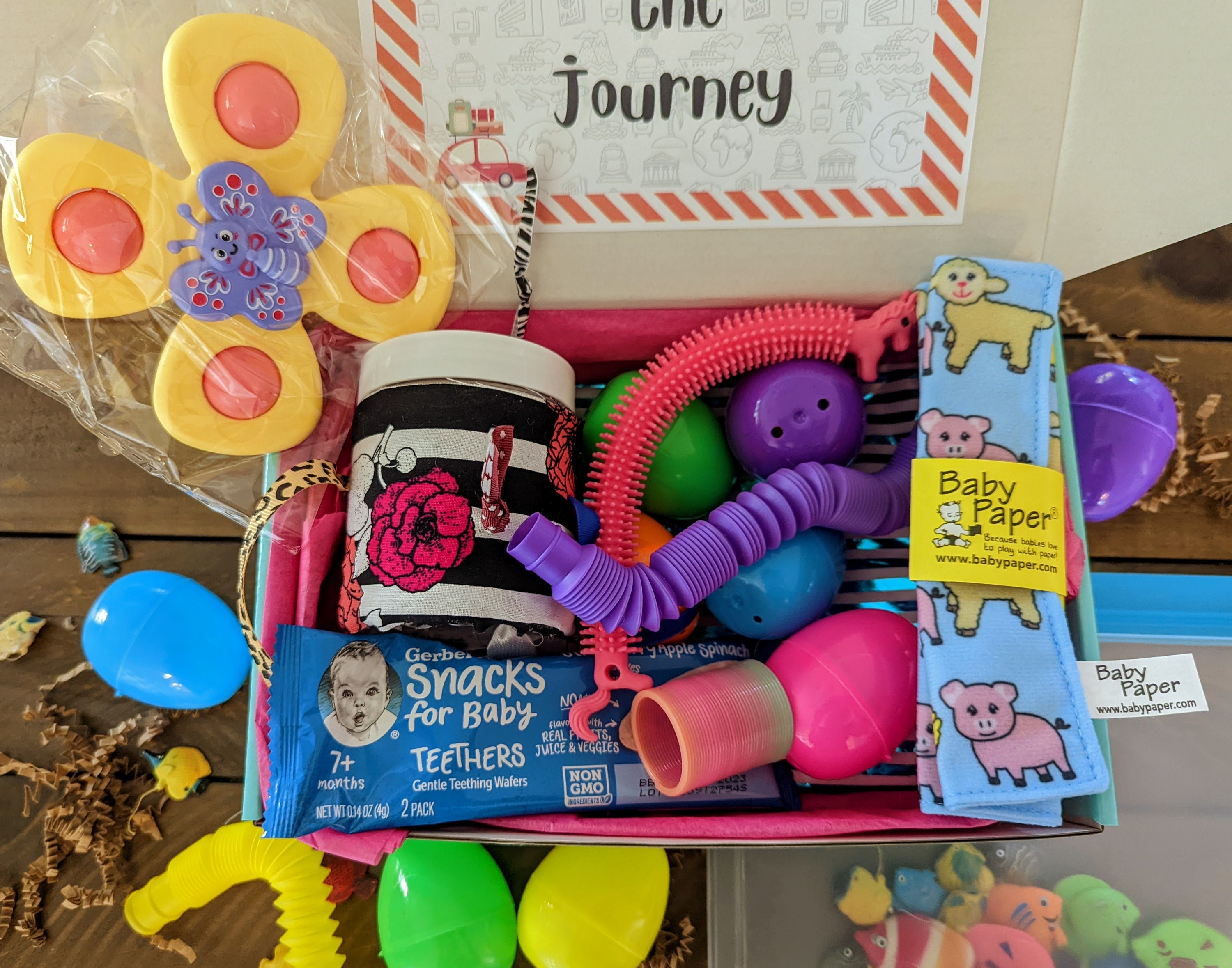 Road Trip Travel Busy Box for Babies & Toddlers 0-18 Months. Keep ...