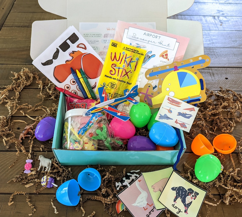 Road Trip Travel Busy Box for Kids 3-10 Yrs. W/ Playdoh, Activities ...