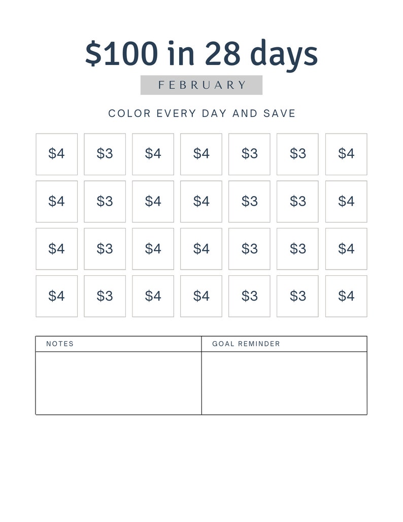 100-day Savings Calendar & Challenge Book, Fun and Motivating - Save ...