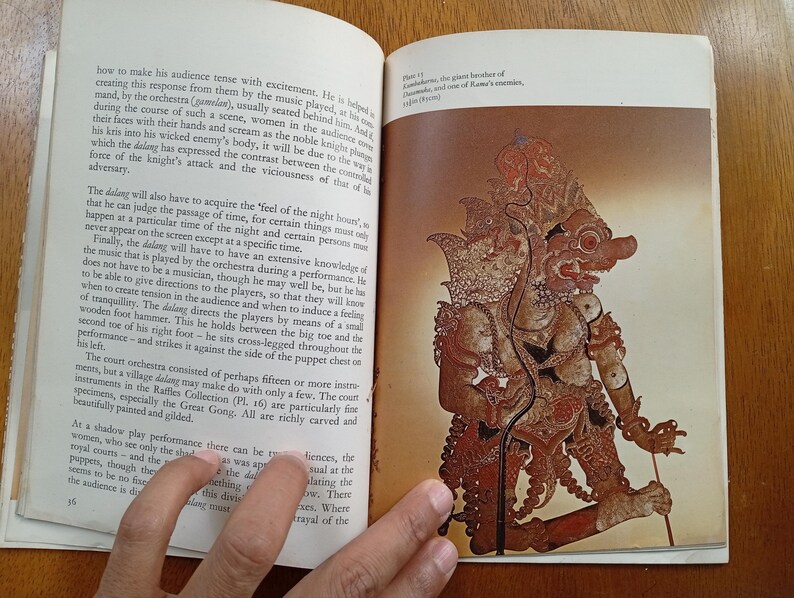 Rare Book - Javanese Shadow Puppets - Etsy