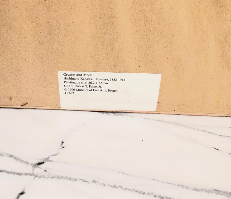 Grasses and Moon Lithograph by Hashimoto Kansetsu - Etsy