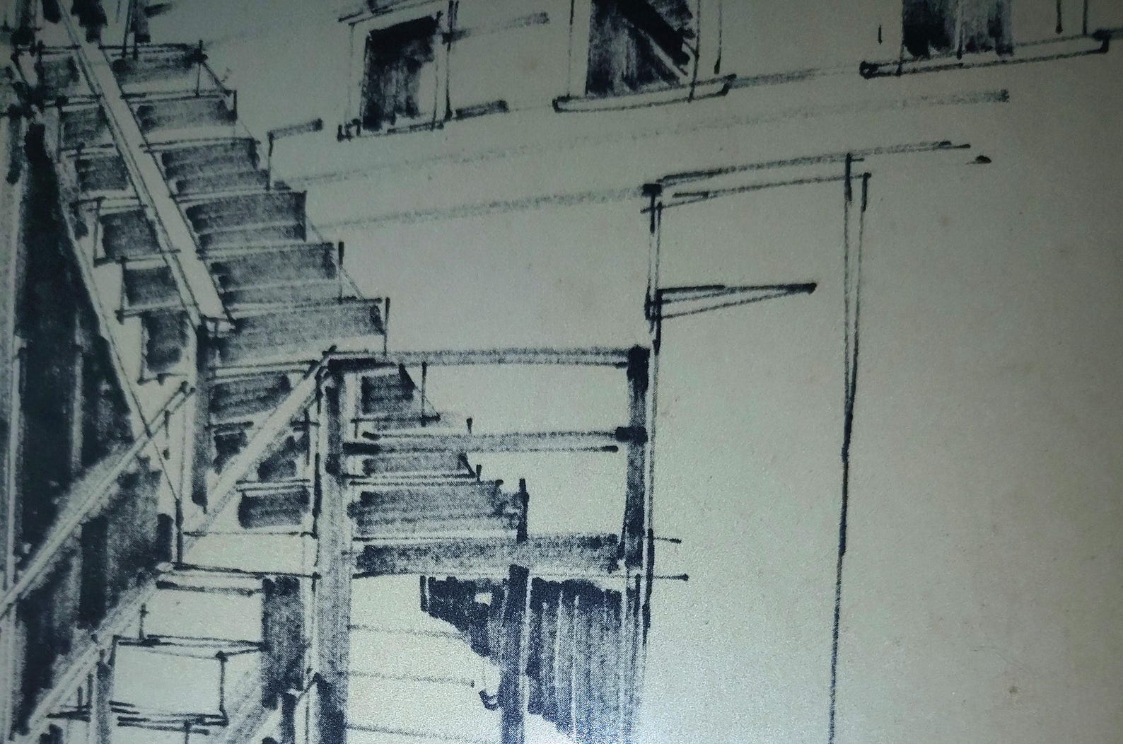 Vintage Signed Pen & Ink Drawing of the Curry Warehouse, Key West ...