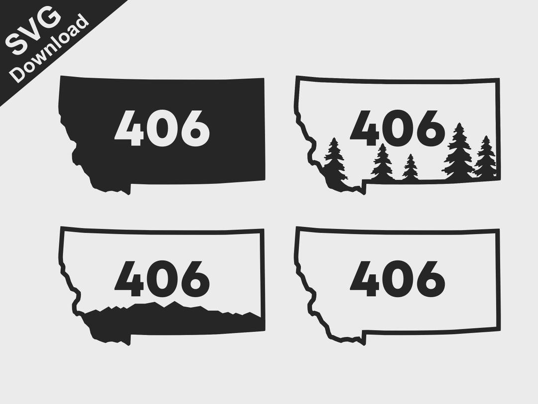 Montana 406 SVG File: Cricut Ready (digital Download) - Etsy