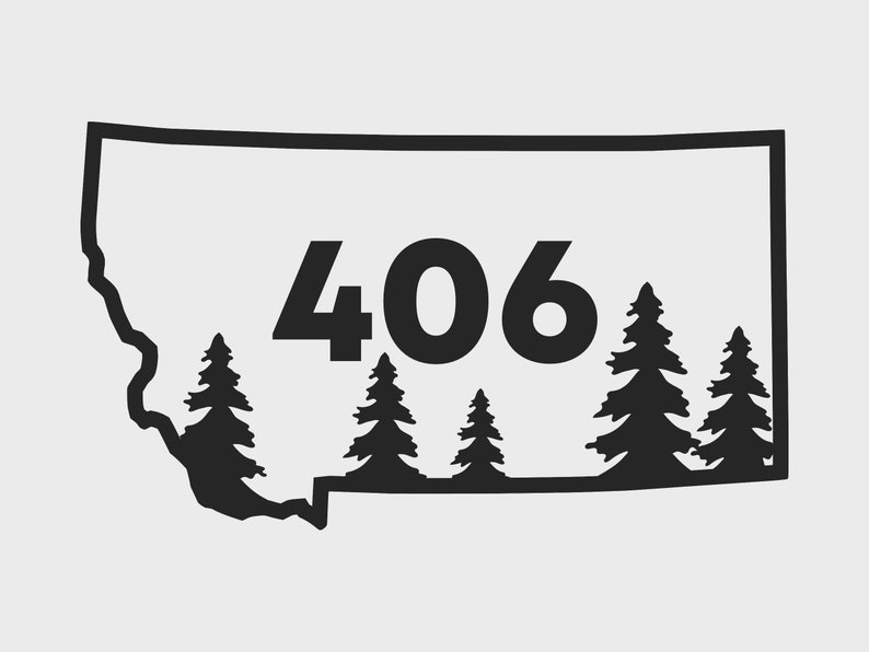 Montana 406 SVG Download, SVG File, Digital Download, SVG File for ...