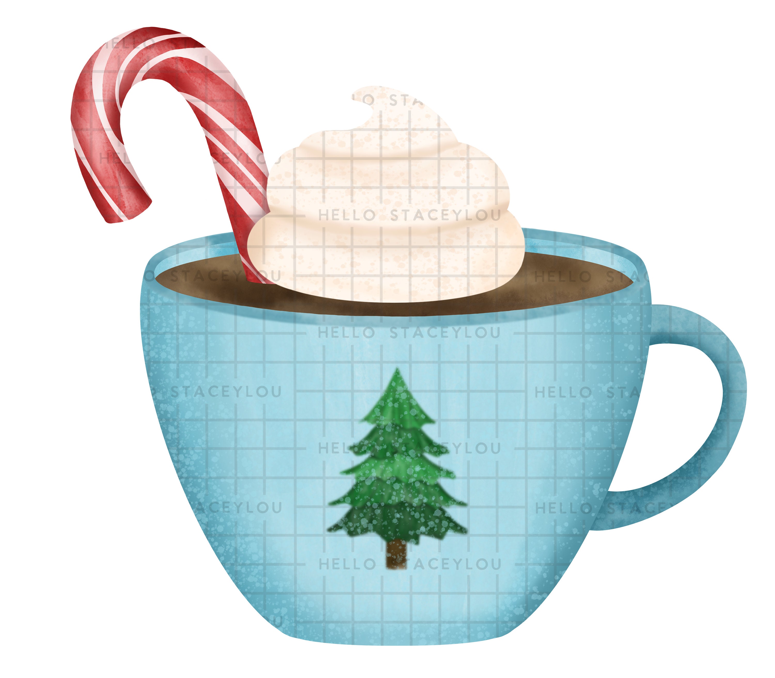 Christmas Watercolor Clipart December - Etsy