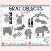 Gray Objects Clipart - Etsy