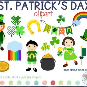St. Patrick's Day Clipart - March - Etsy