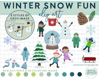 December Clipart - Etsy