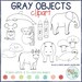 Gray Objects Clipart - Etsy