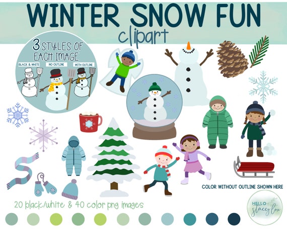 January Snow Clipart