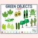 Green Objects Clipart - Etsy