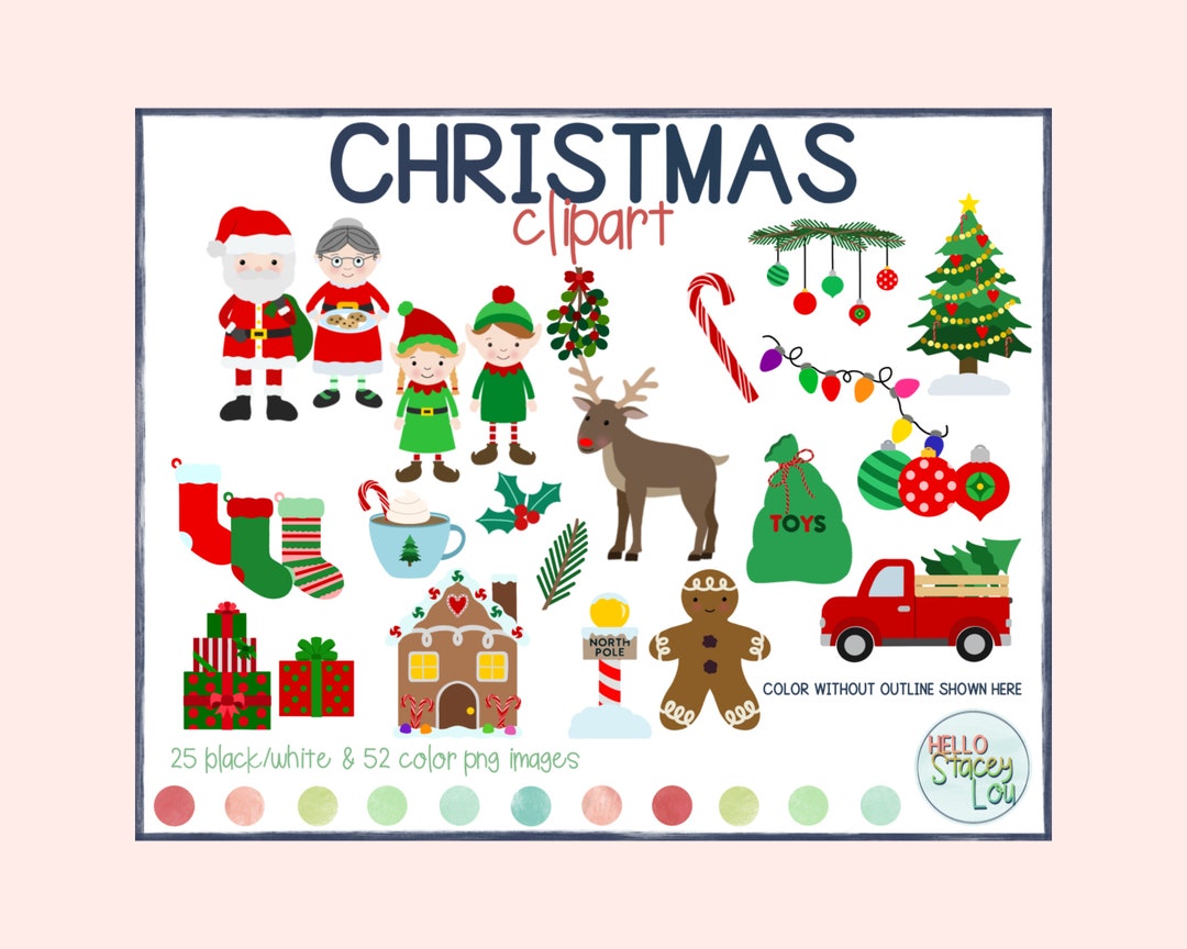 Christmas Clipart - December - Etsy