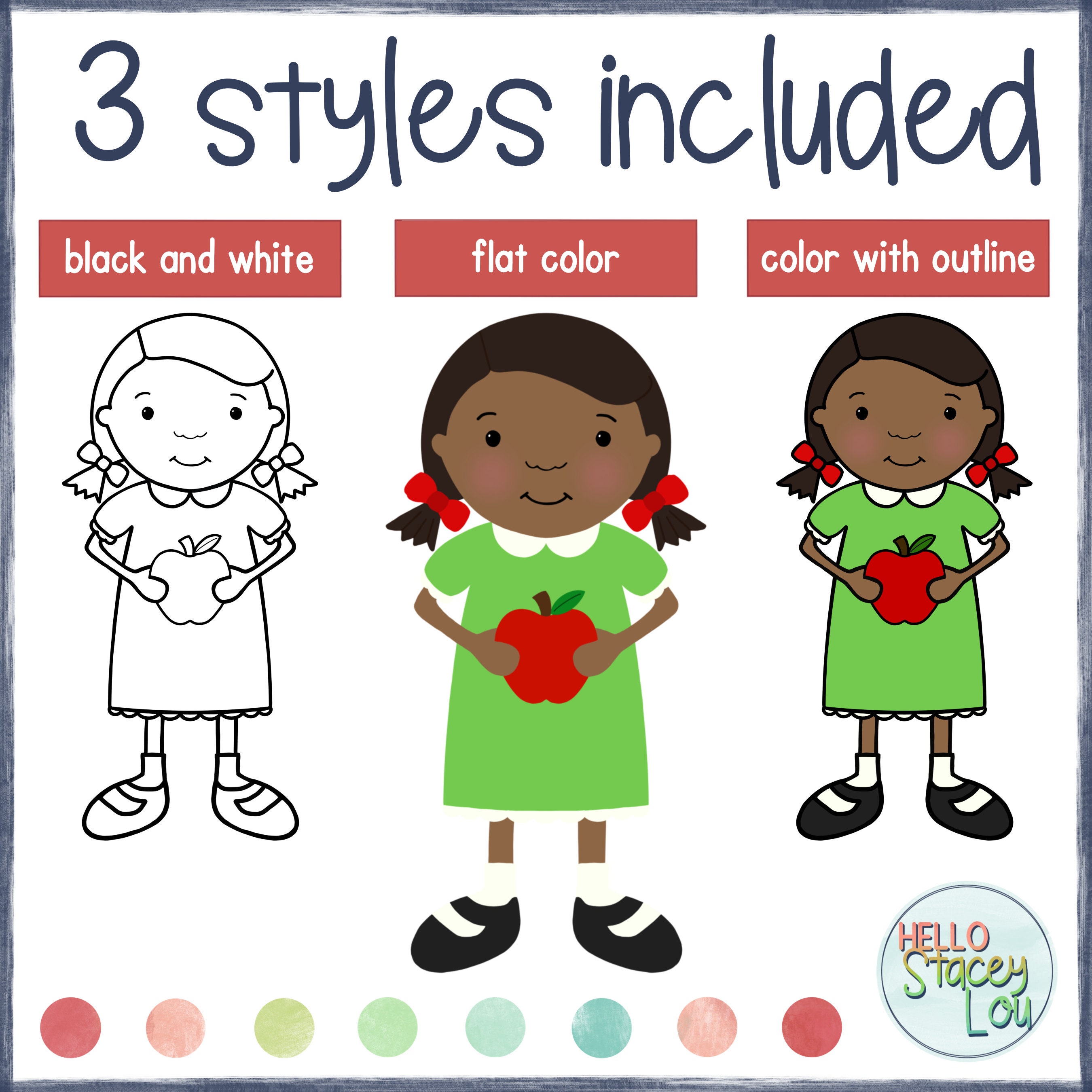 One Apple Clipart September