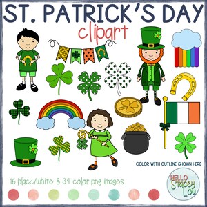 St. Patrick's Day Clipart - March - Etsy