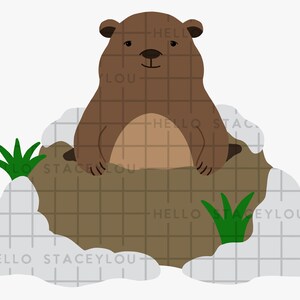 Groundhog Day Clipart - February - Etsy