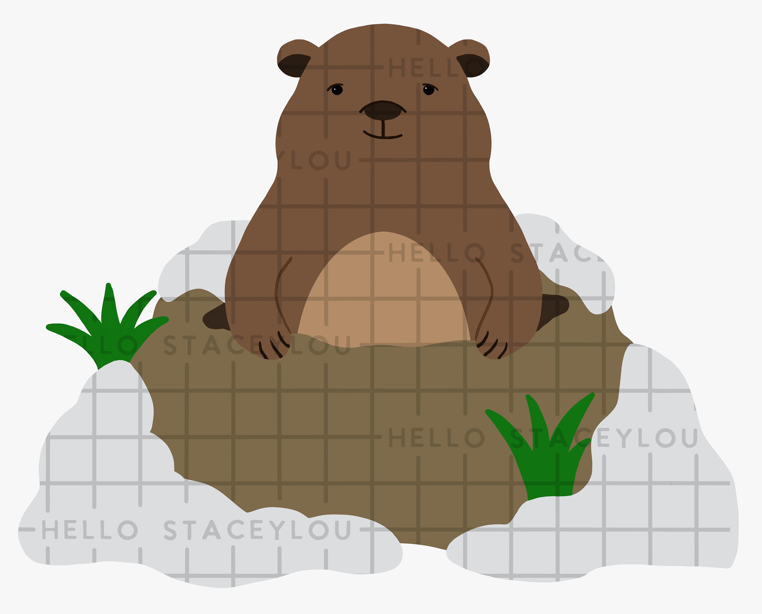 Groundhog Day Clipart - February - Etsy