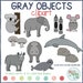 Gray Objects Clipart - Etsy