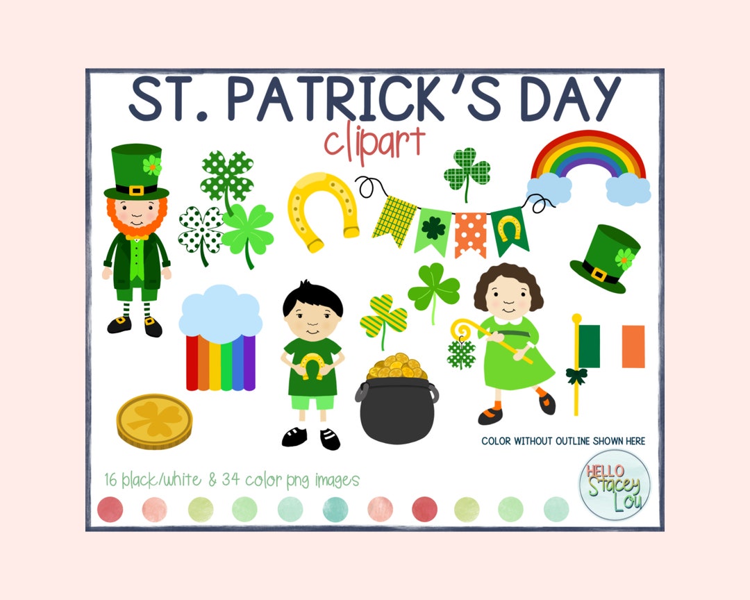 St. Patrick's Day Clipart - March - Etsy