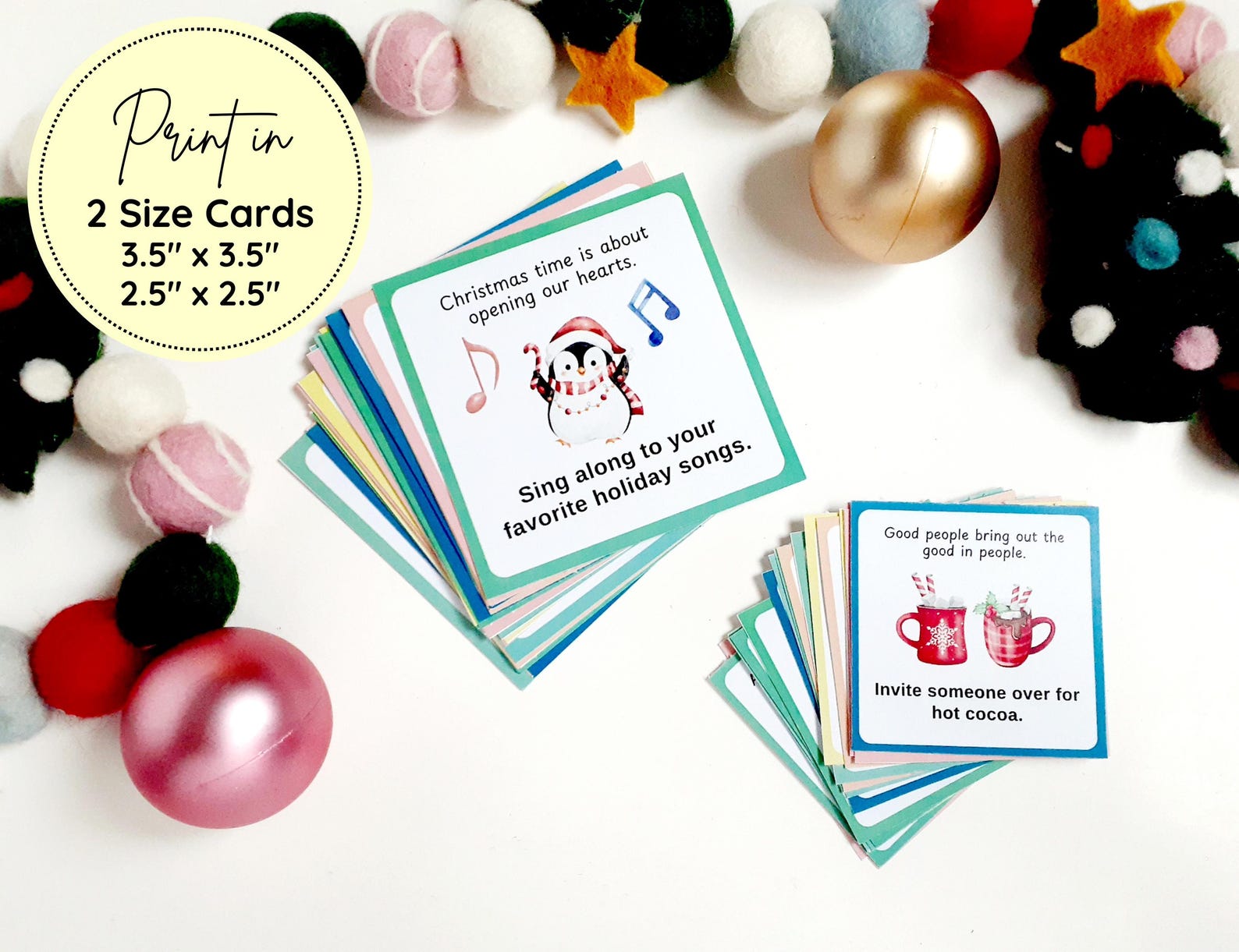 Printable Advent Activity Cards for Kids to Inspire Acts of Kindness ...