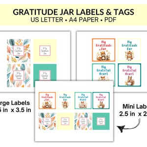 Printable Gratitude Jar Cards I Am Thankful for Cards Thanksgiving ...