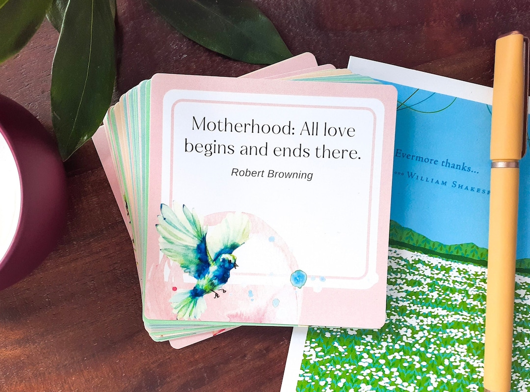 Mom Affirmation Quote Cards, Mindfulness Cards, Self Esteem Quote, New ...