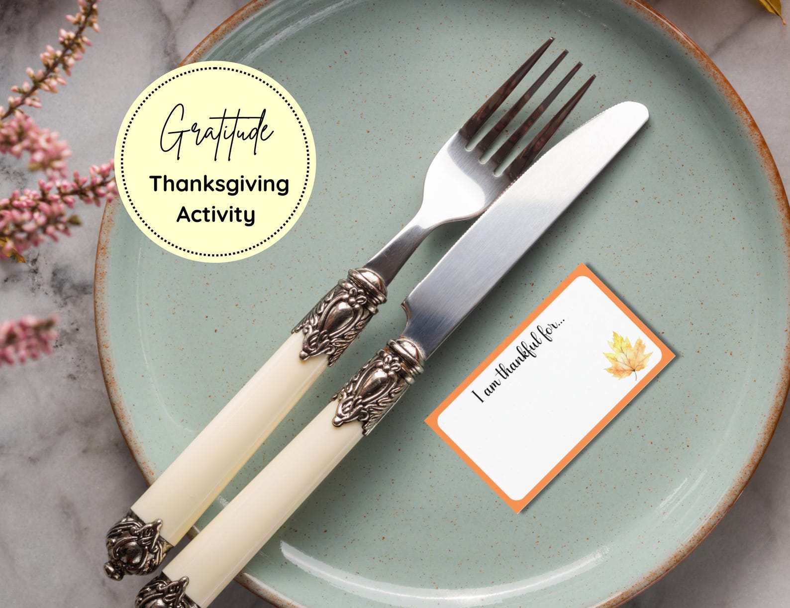 I Am Thankful for Printable Cards - Thanksgiving Cards and Gratitude ...