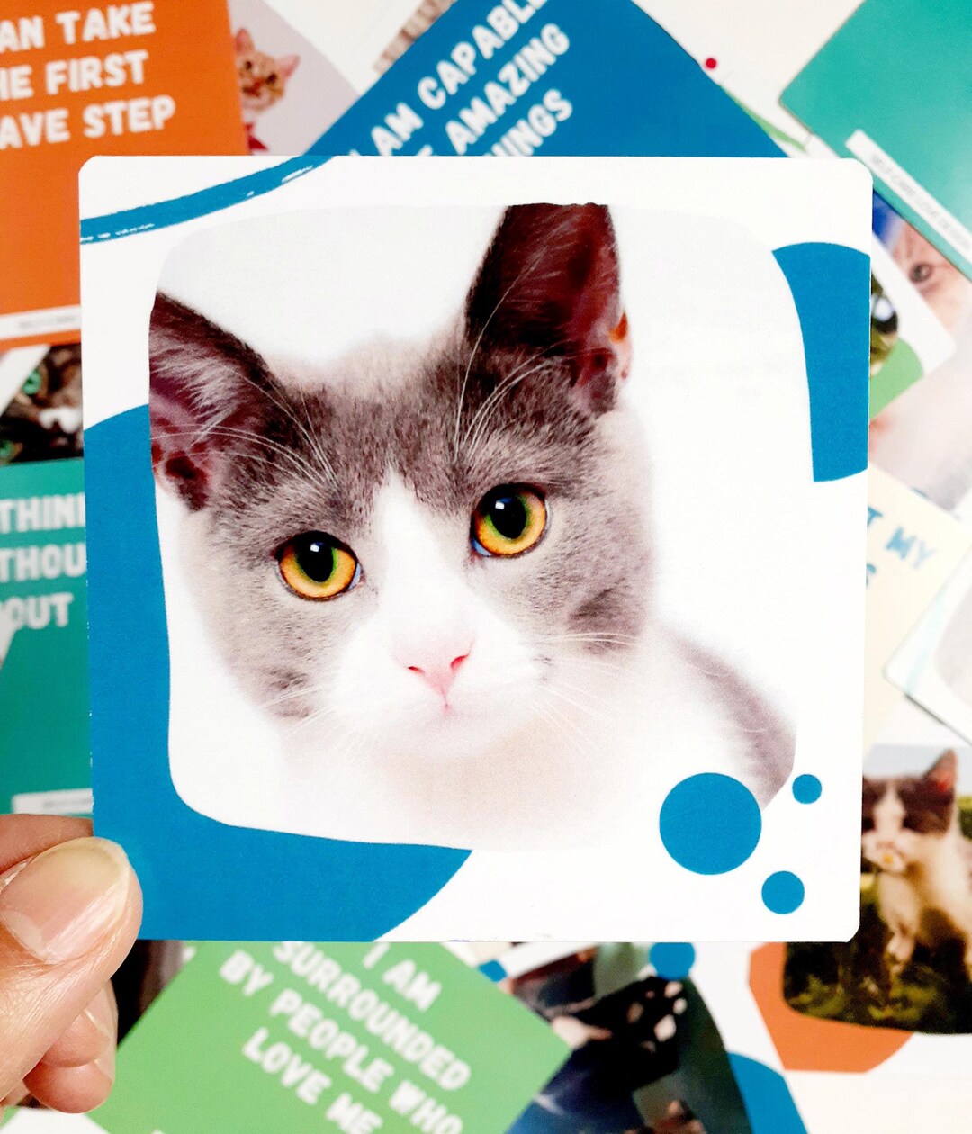 Positive Affirmation Cards for Kids, Teens, Cat-lovers, Motivational ...