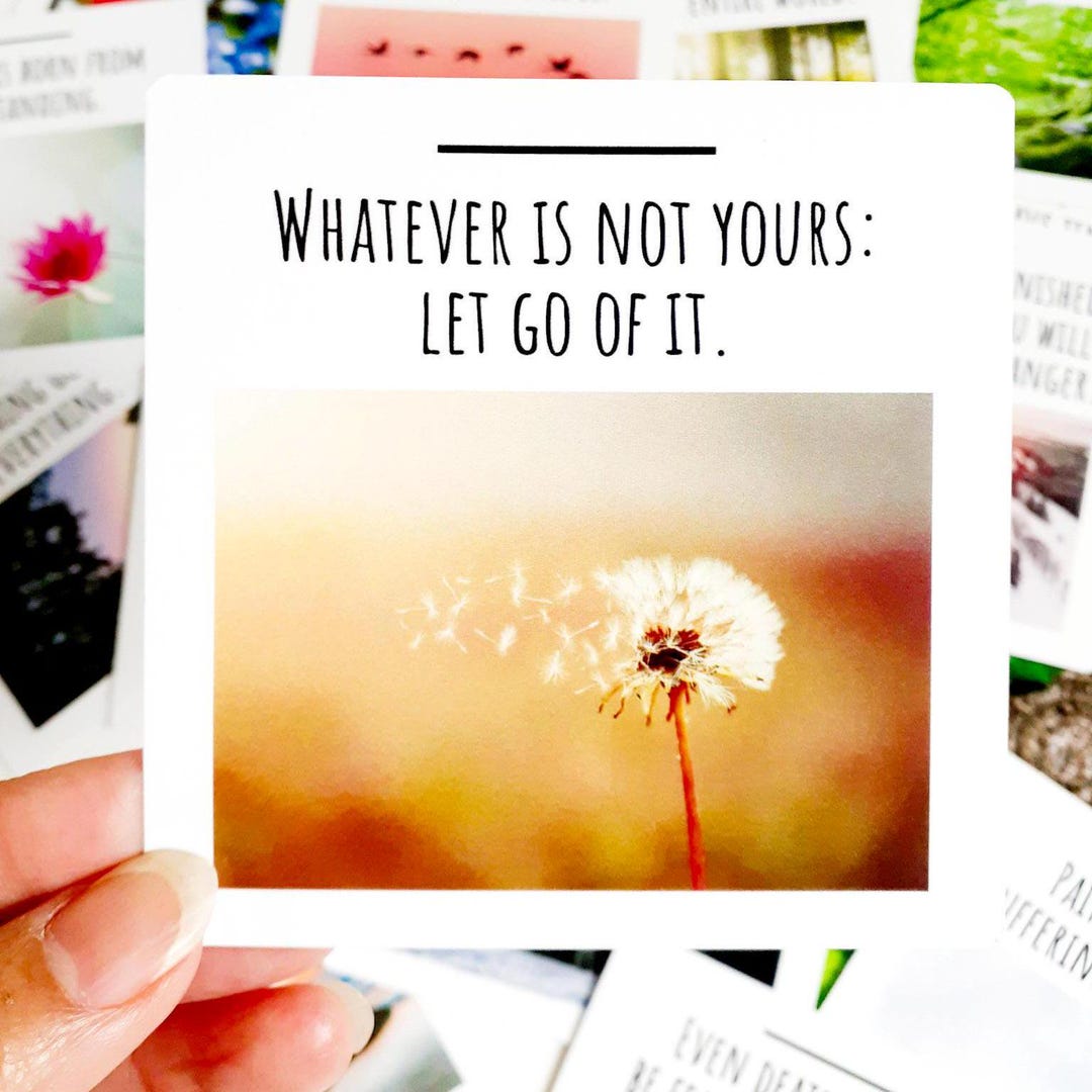 Mindfulness Card Deck With 48 Buddha Quotes, Chakra Healing Affirmation ...