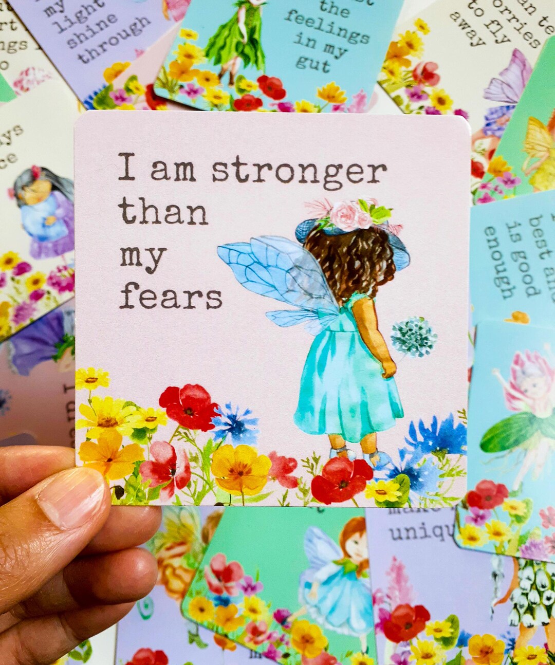 Daily Mantra Cards for Kids, Kids Mindfulness Cards for Self-esteem ...