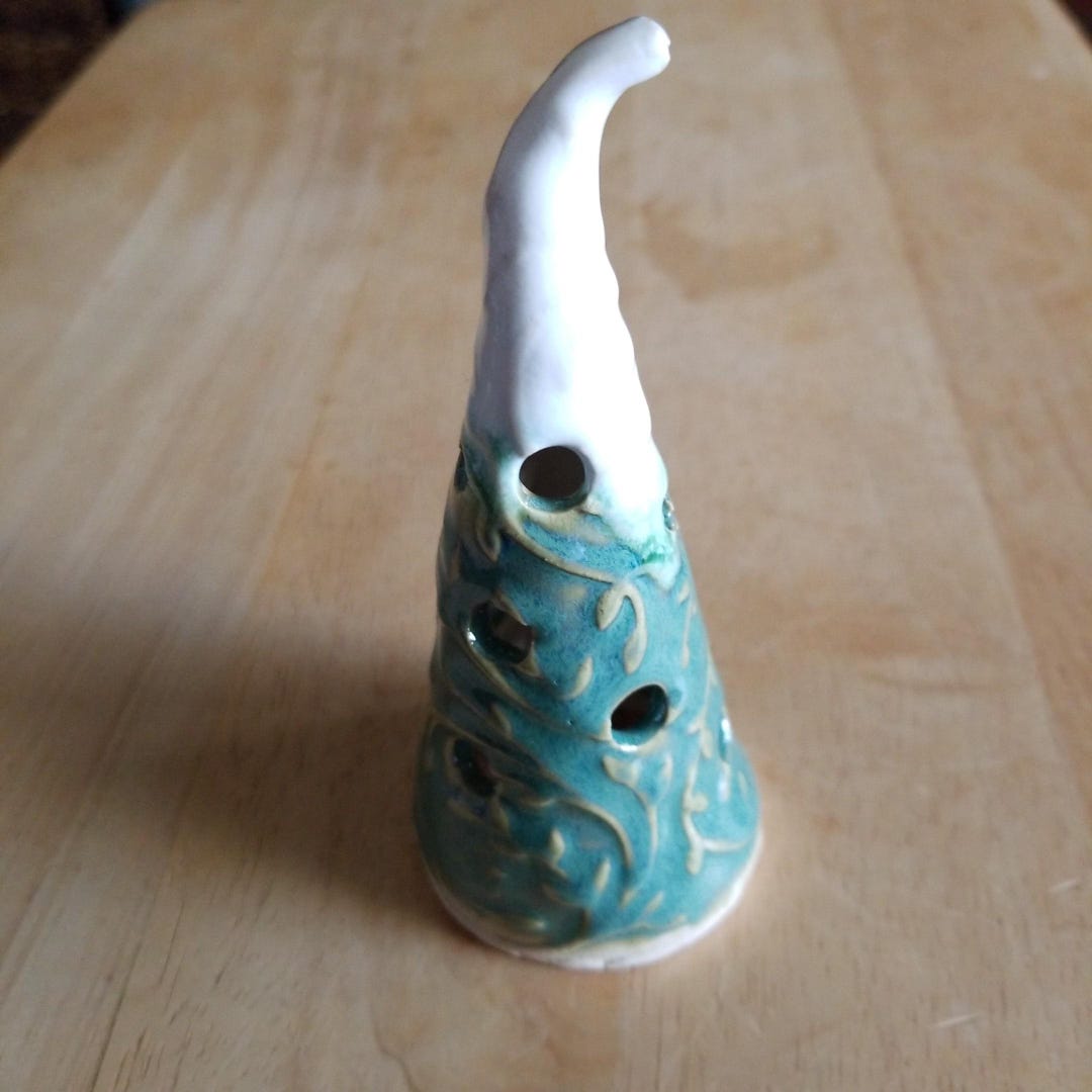 Handmade Ceramic Tree Luminary Green Color – Stoneware Pottery ...