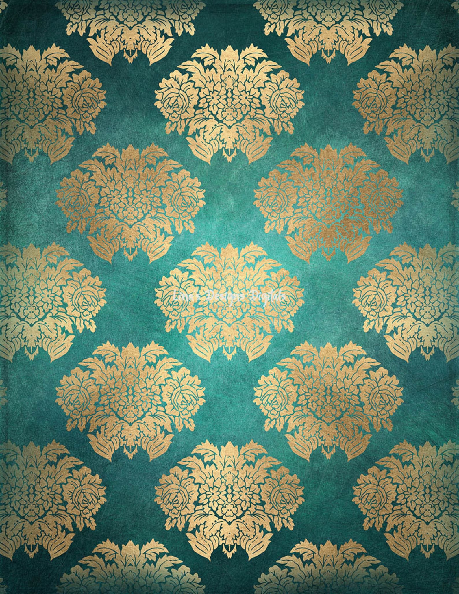 Golden Sea Digital Design, Digital Paper, Scrapbooking, Digital ...