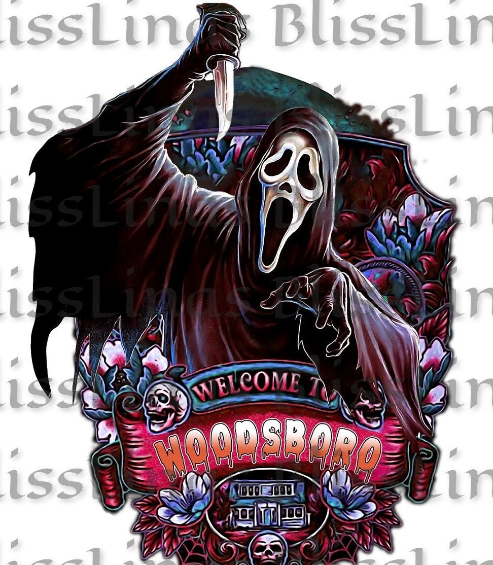 Halloween Scream Welcome to Woodboro Silhouette PNG, Woodsboro Png ...