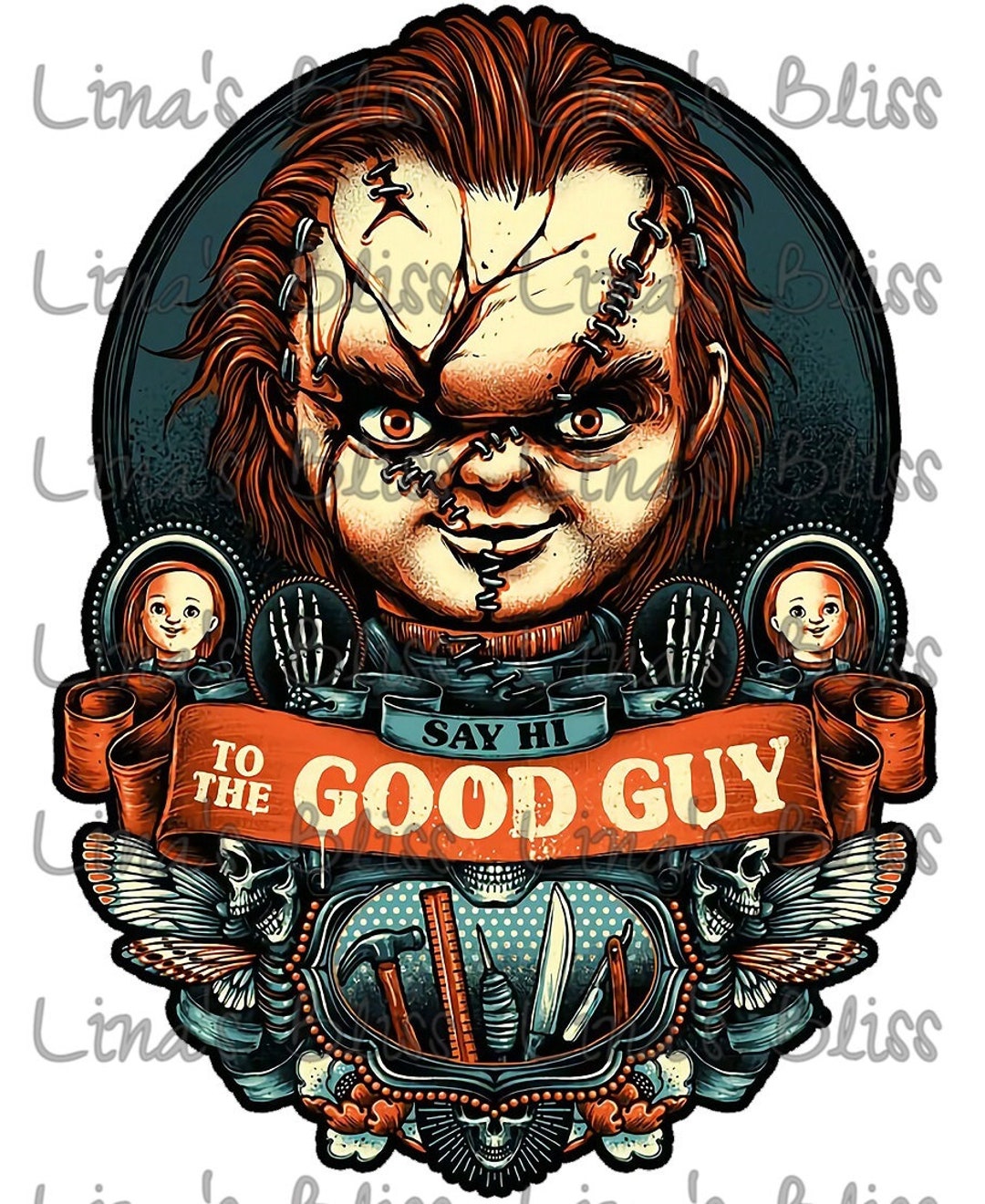 Chucky, Halloween Chucky, the Good Guy Digital Silhouette PNG Clip Art ...