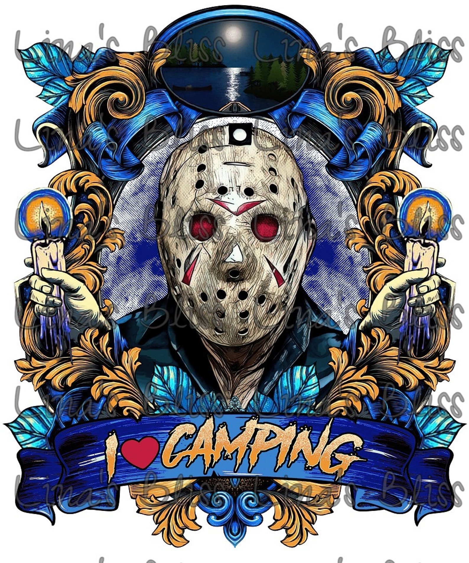 Jason Voorhees I Love Camping, Halloween Jason Voorhees, Digital ...