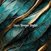 Teal and Gold Luxury Digital Design, Digital Paper, Scrapbooking ...