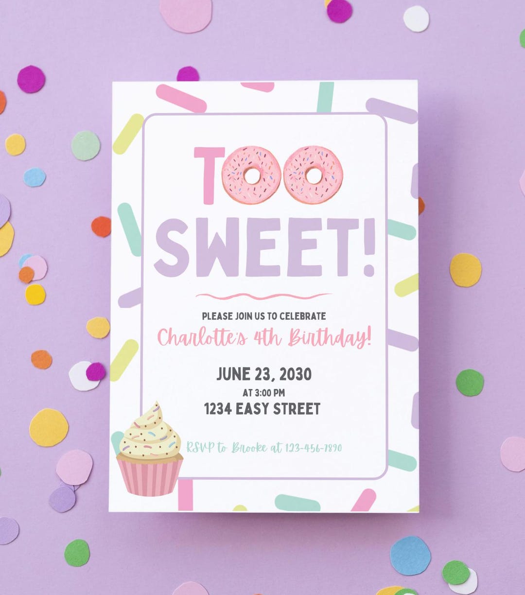 Editable Sprinkles Birthday Invitation - Etsy