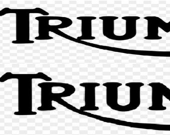 Triumph Motorcycle Tank Decal - Etsy UK
