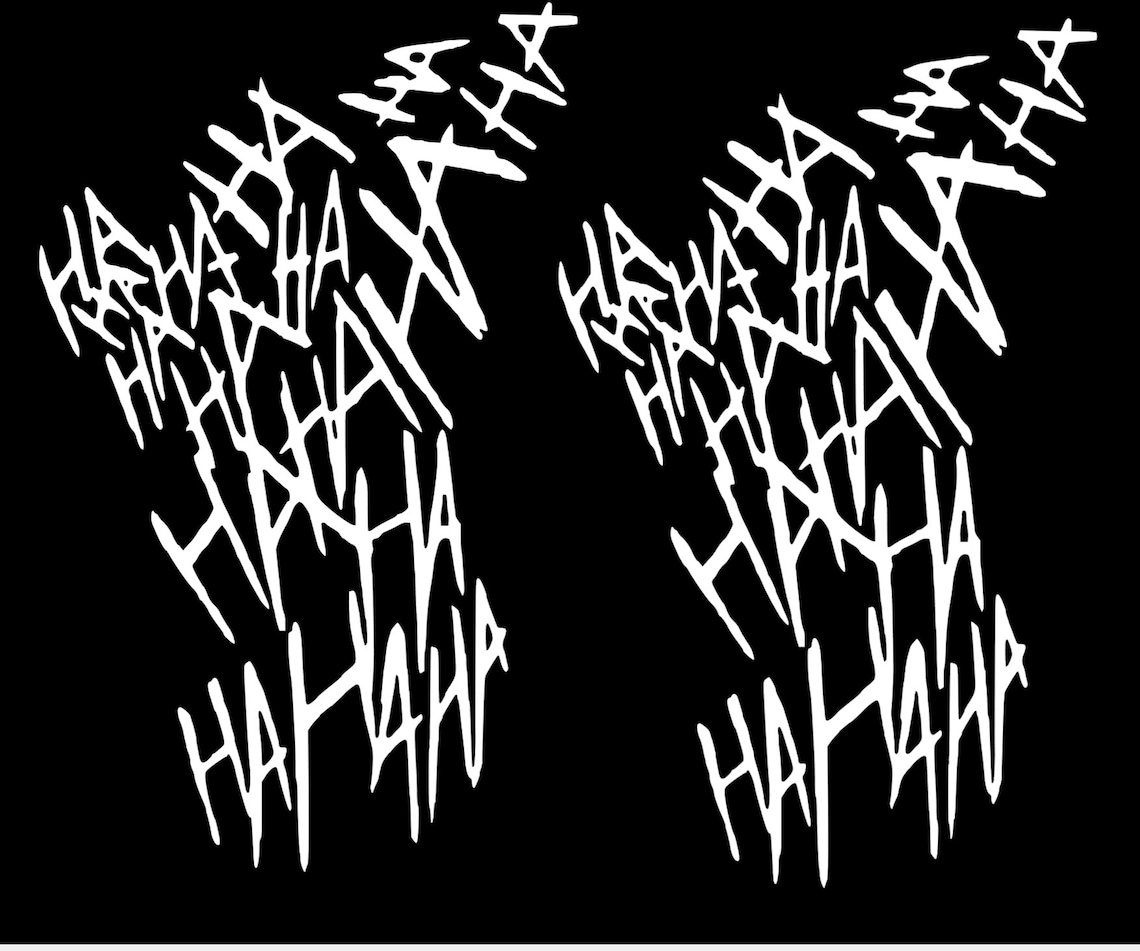 2x Hahaha Haha Joker R Vinyl Sticker Decal Suicide Squad - Etsy