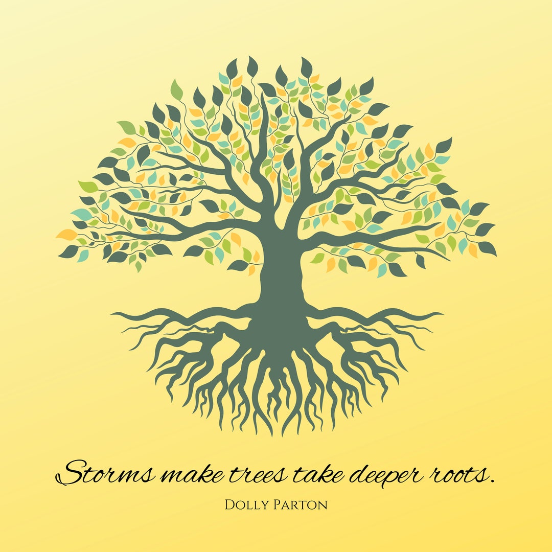 Printable Art: Tree of Life W/ Inspirational Quote - Etsy