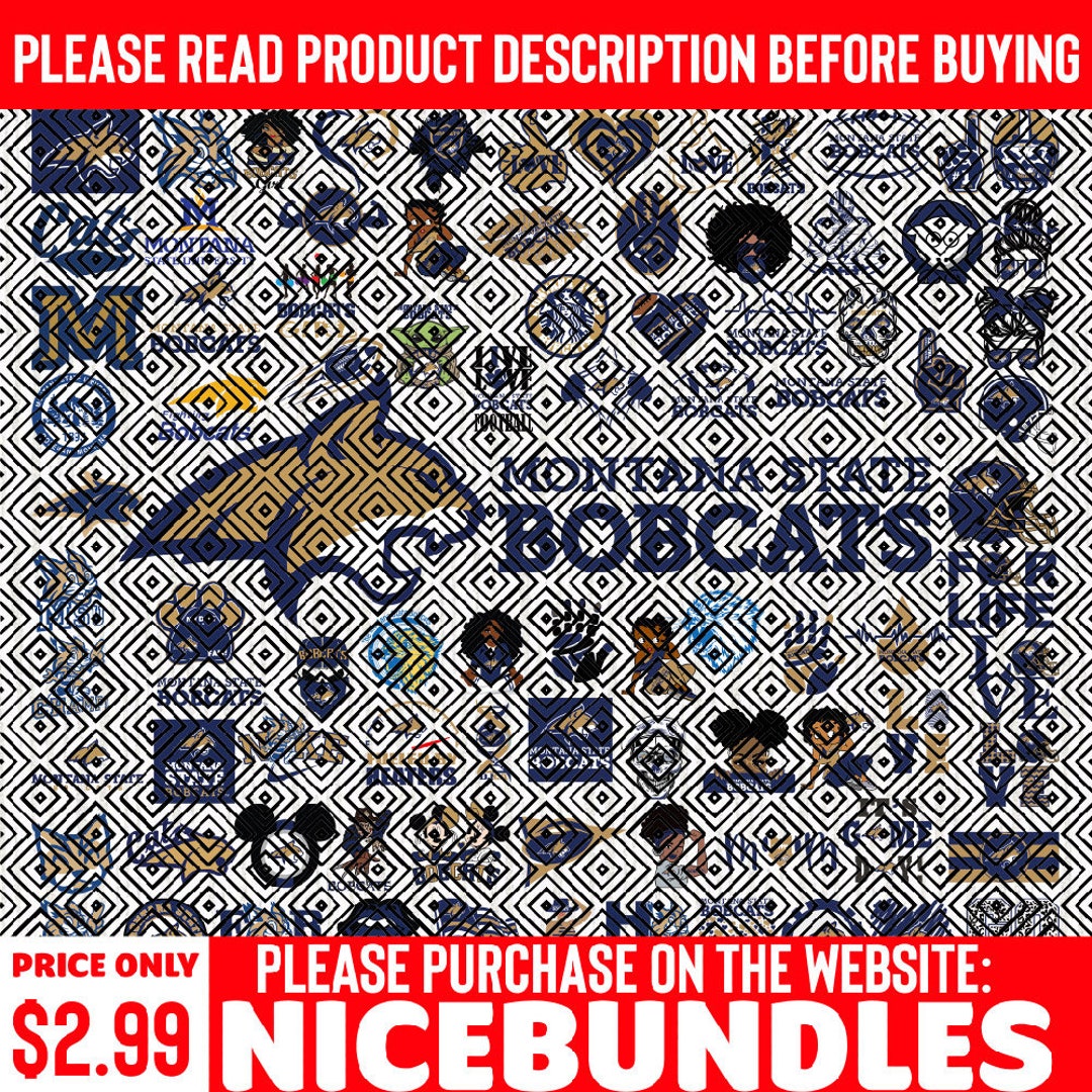 89 Files Montana-state-bobcats Team Bundle Svg - Etsy