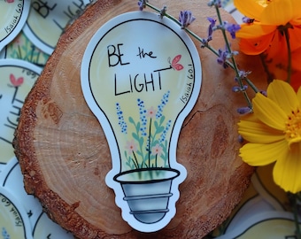 Be the Light Sticker, Bible Sticker Pack, Faith Stickers, Religious ...
