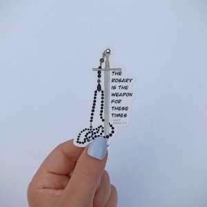 The Rosary is the Weapon for These Times. Saint Padre Pio Waterproof ...