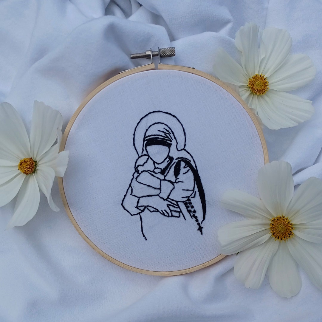 Embroidered Saint Mother Teresa - Etsy
