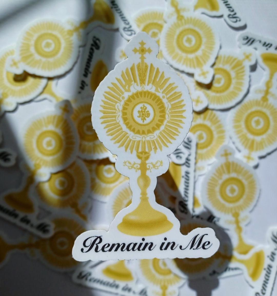 Remain in Me Monstrance Sticker - Etsy