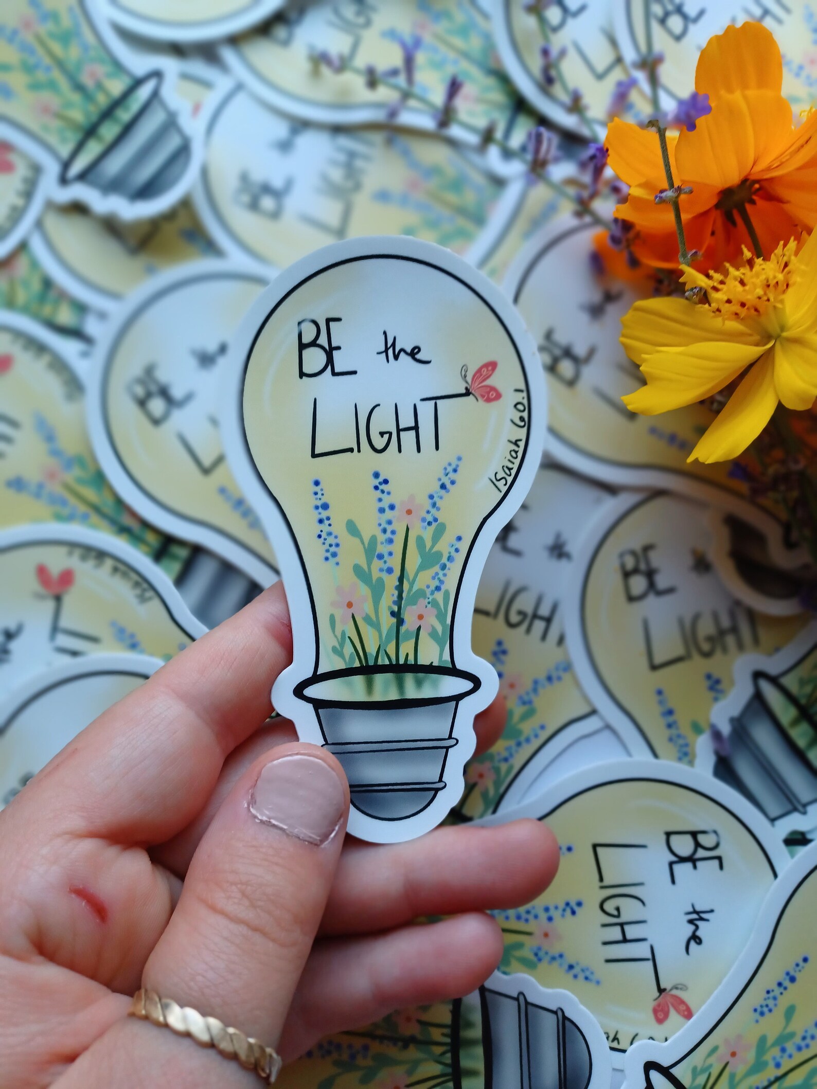Be the Light Bible Verse Sticker - Etsy