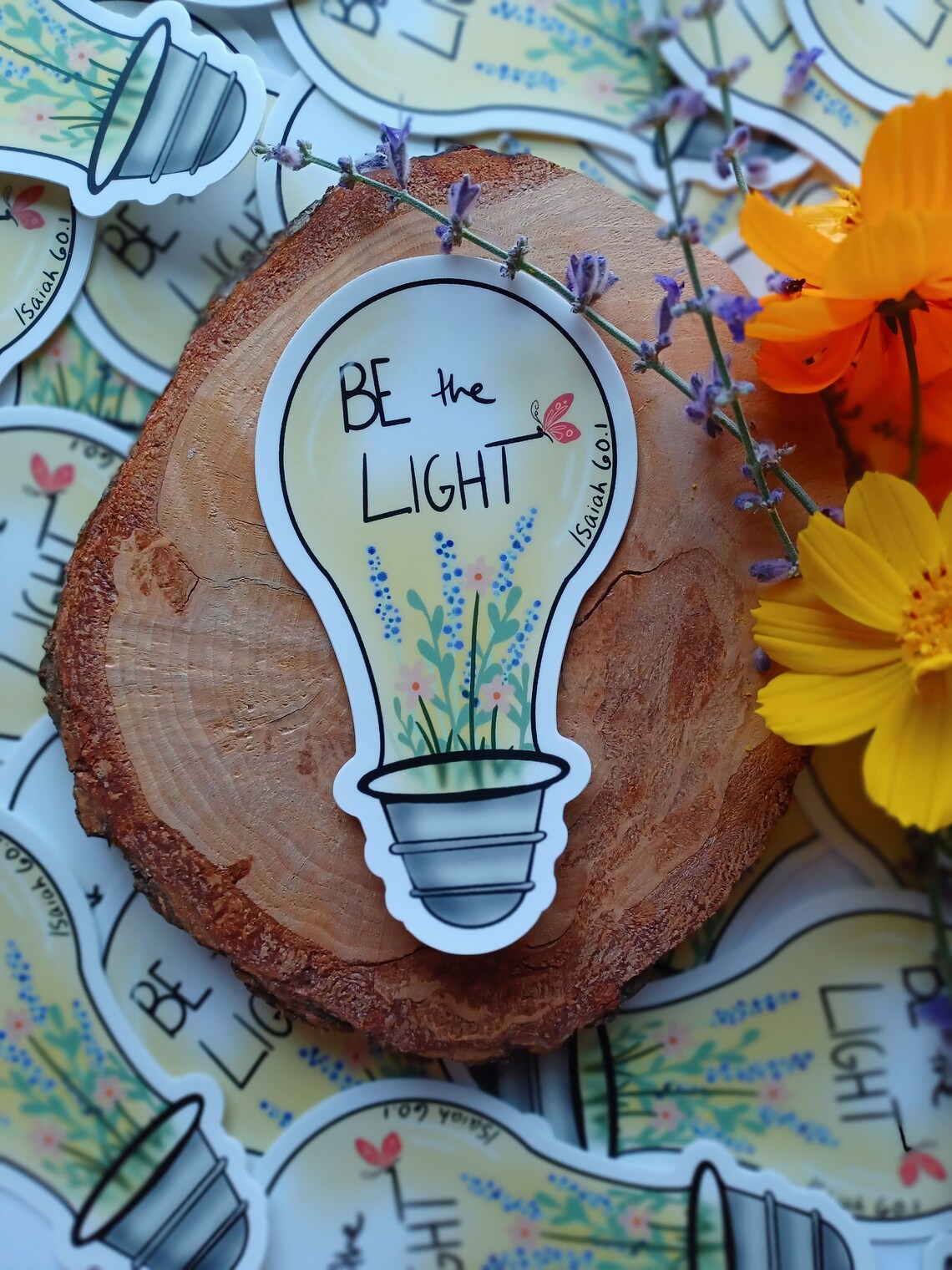 Be the Light Bible Verse Sticker - Etsy