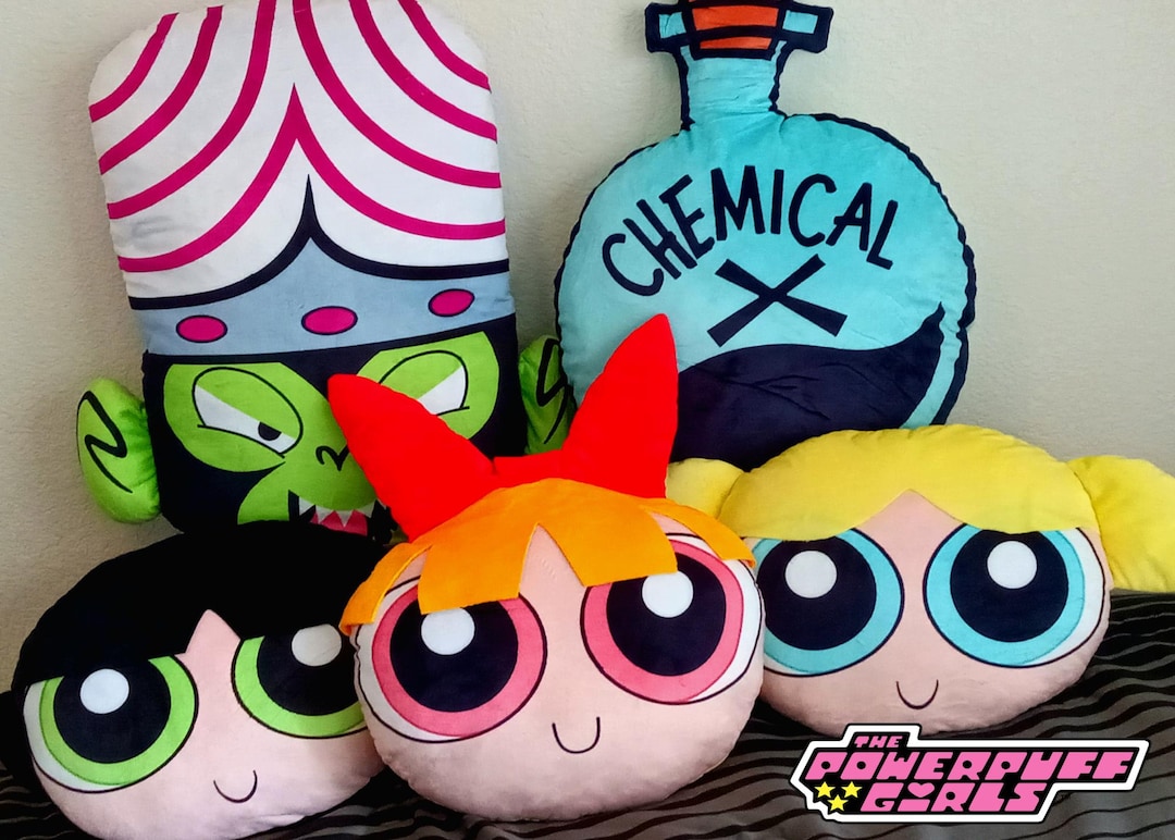 The Powerpuff Girls Plush Head Pillows Cartoon Network - Etsy