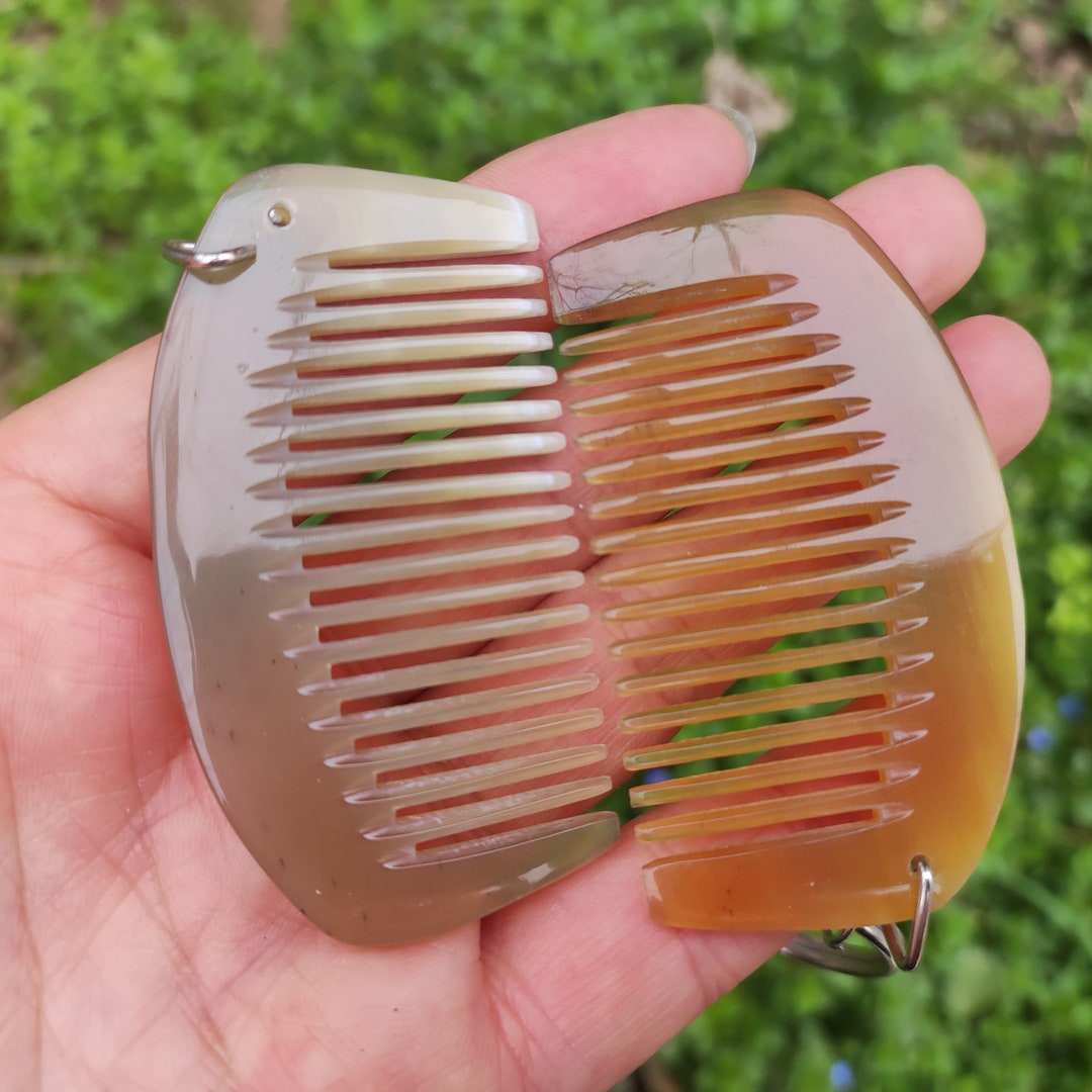 Get 2 Natural Fine Sheep Horn Handmade Comb,no Stati Holiday Gift ...